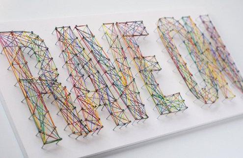 How to: Make Typographic String Art - ManMadeDIY