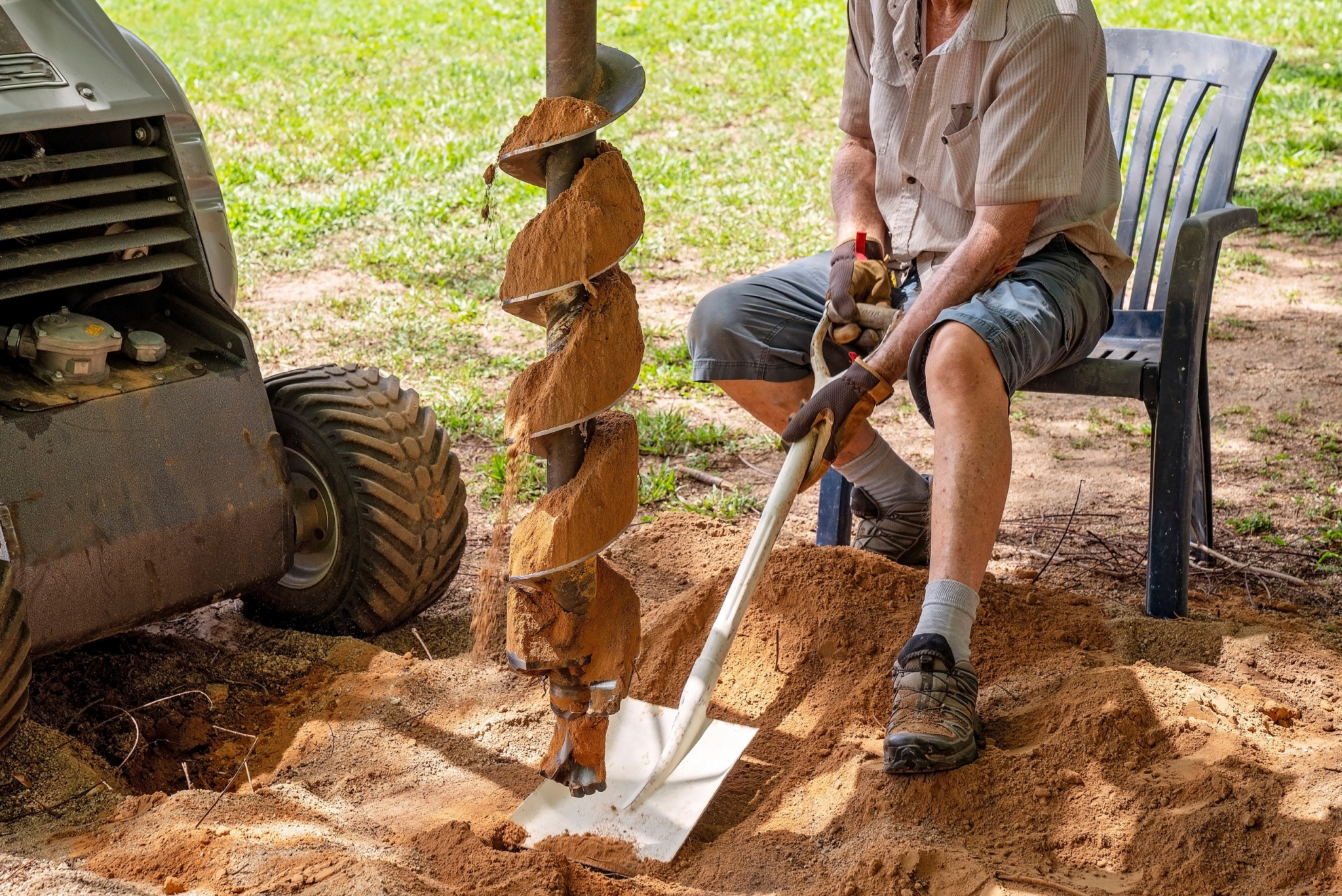 A Helpful Guide for How to Use a Post Hole Digger - ManMadeDIY